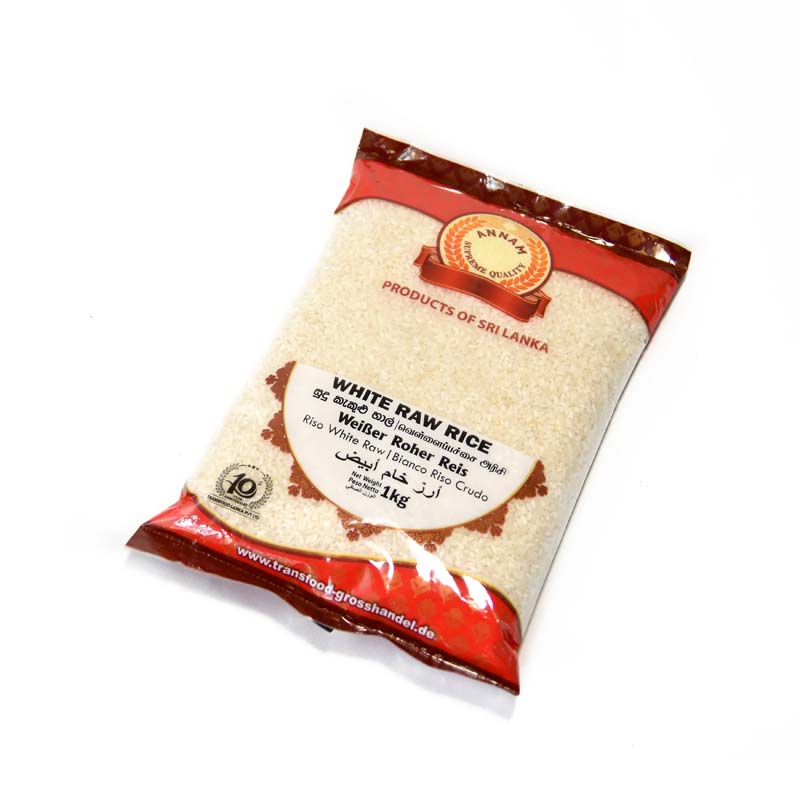 White Raw Rice | 1kg - Transfood Lanka